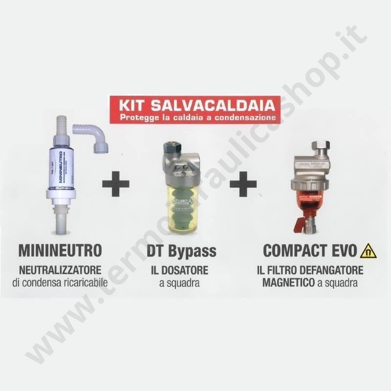 TERMOIDRAULICASHOP | KIT DOSATORE DI POLIFOSFATI E FILTRO DEFANGATORE OT PER CALDAIE